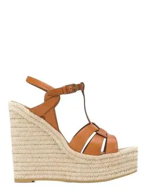SAINT LAURENT Saint Laurent Tribute Wedge Espadrilles