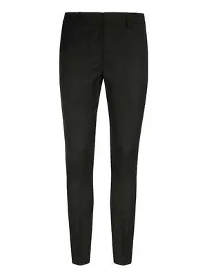 DONDUP Tailored Trousers With Logo Detail - Black