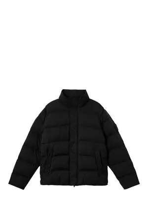 Stone Island Logo Patch Padded Down Jacket - Black
