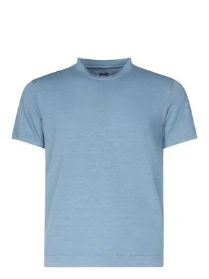 FEDELI Fedeli Flex Linen Crew Neck T-Shirt
