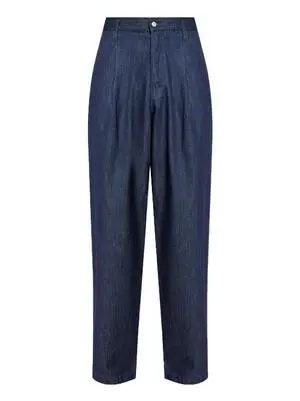 Dries Van Noten Carrot Fit Denim Trousers - Blue
