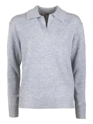 MC2 SAINT BARTH Eze Polo Collar Sweater - Gray