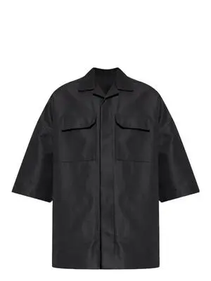 Rick Owens Short-sleeved Oversized Shirt - Black