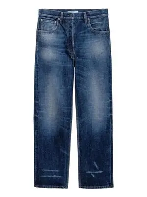 Prada Distressed Straight-leg Jeans - Blue