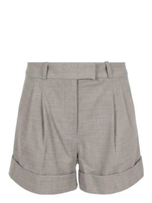 Rag & Bone Pleated Tailored Shorts - Gray