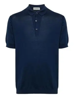 John Smedley Adrian Short-sleeve Polo Shirt - Black