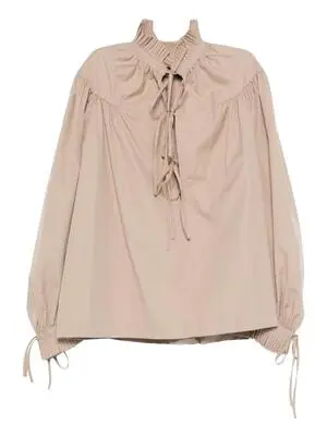DRIES VAN NOTEN Dries Van Noten Ruffled Tie Blouse