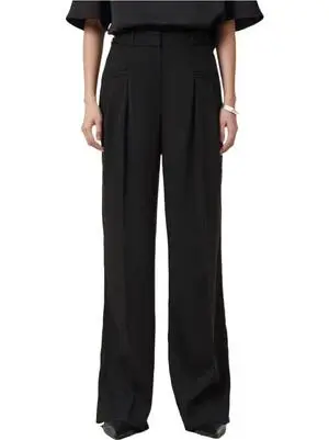 ALLSAINTS Tailored Wide-leg Pants - Black