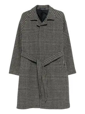 TAGLIATORE Tagliatore Checked Long-Sleeved Coat