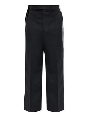 Vetements Creased Side Stripe Tailored Trousers - Black