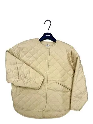 TOTEME Totême Quilted Crewneck Jacket Desert