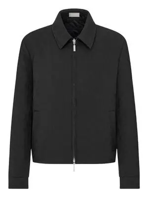 Dior Reversible Zipped Jacket With Jacquard And Cannage Patterns - Grey