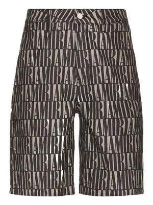 Amiri Monogrammed Logo Shorts - Black