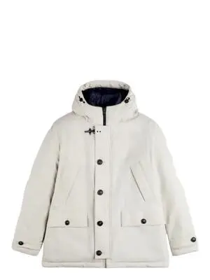 FAY Padded Hooded Coat - Grey