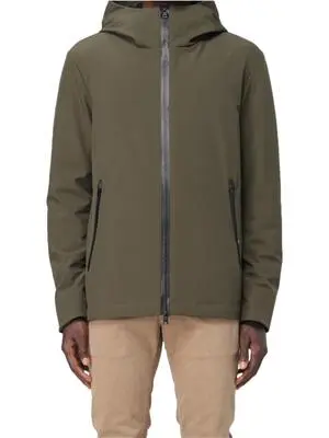 Woolrich Jacket With Hood And Zip Closure - Brown
