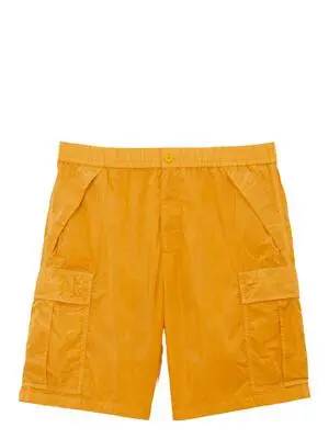 Burberry Capleton Elasticated Waistband Cargo Shorts - Orange