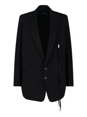 ANN DEMEULEMEESTER Agnes Single-breasted Suit Jacket - Black