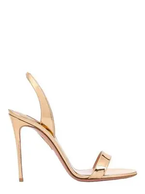 AQUAZZURA Aquazzura Metallic High-Heeled Sandals Nude