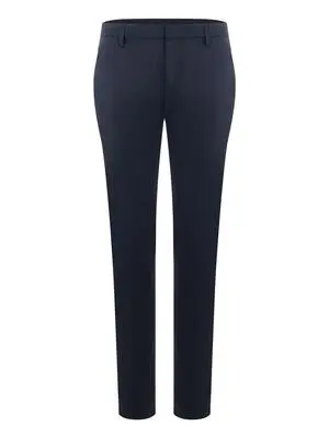 DONDUP Dondup Tailored Pants With Logo Detail Blue