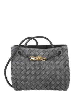 Bottega Veneta Bottega Veneta Andiamo Small Top Handle Bag Gray
