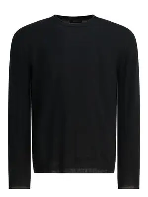 ZANONE Crew Neck Knitwear - Black