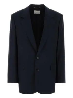 Saint Laurent Single-breasted Jacket - Black