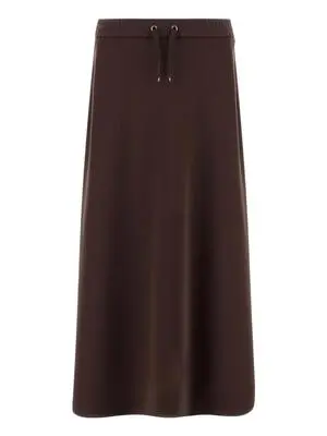 Herno Drawstring Flared Skirt - Black