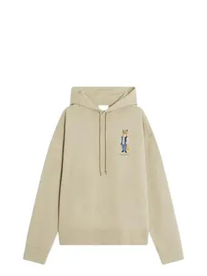 Maison Kitsuné Dressed Fox Oversized Hoodie - Concrete Beige