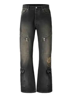 OFF-WHITE Off-White Cargo Jeans With Embossed Logo
