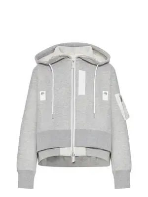 Sacai Twill Hoodie - Gray