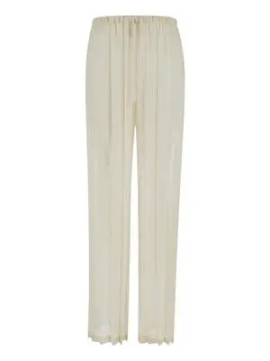 Dries Van Noten Pleated Trousers - White