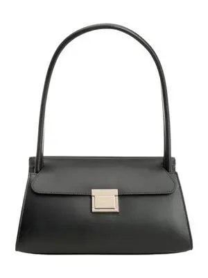 Ami Small Mimi Bag With Engraved Logo Clasp - Black