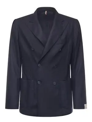 SANTANIELLO Biagio Santaniello Peak Lapel Double Breasted Jacket