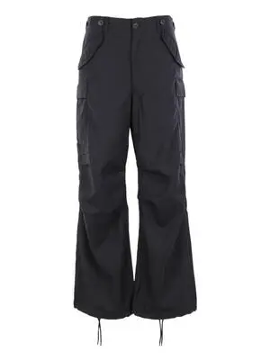 Junya Watanabe Belt Loop Casual Pants With Drawstring Cuffs - Black