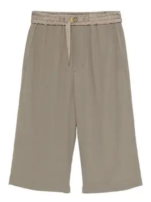 AMI Paris Crepe Shorts - Grey