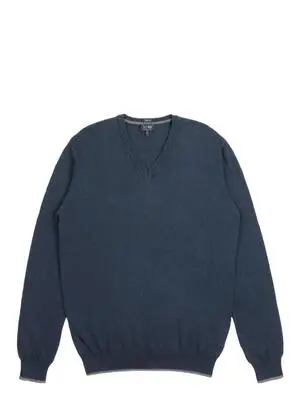 Emporio Armani V-neck Pullover With Long Sleeves - Black