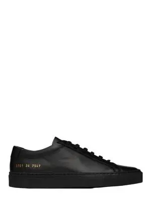 COMMON PROJECTS Logo Low-top Sneakers - Black