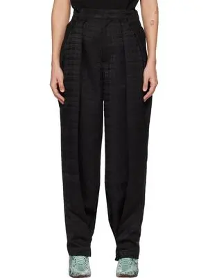 ADER ERROR Belt Loop Zipper Casual Pants - Black