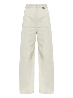 MAISON MARGIELA MM6 Maison Margiela Wide-Leg Trousers With Logo Patch
