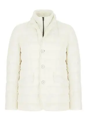 Herno Herno Quilted Button-Fastening Padded Jacket White