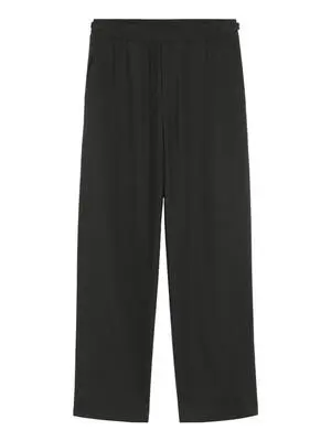 AMI Paris Ami Paris Elasticated Patch-Pocket Wide-Leg Trousers No