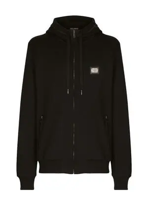 Dolce & Gabbana Dolce & Gabbana Logo Plaque Zip-Up Hoodie No