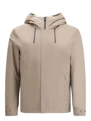Woolrich Hooded Quilted Jacket - Nude