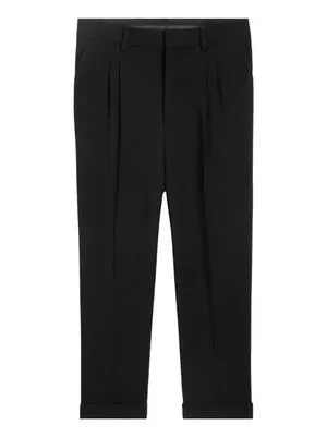 Ami Pleated Tailored Trousers - Black