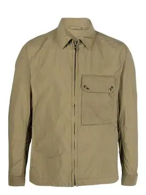 TEN C Zip-up Chest Pocket Jacket - Brown