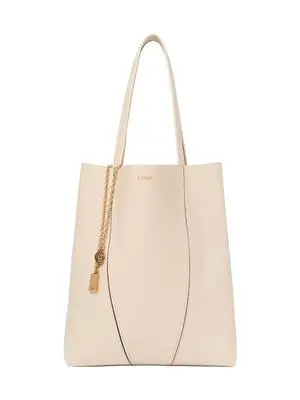 Chloé Tote Bag With Charm Detail - Sweet Beige