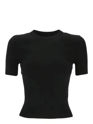 BALENCIAGA Balenciaga BB Pattern Hole Knitted Crewneck Top