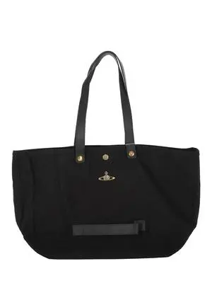 VIVIENNE WESTWOOD Logo Orb Embellished Tote Bag - Black