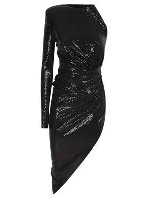Alexandre Vauthier Embellished One-shoulder Asymmetric Dress - Black