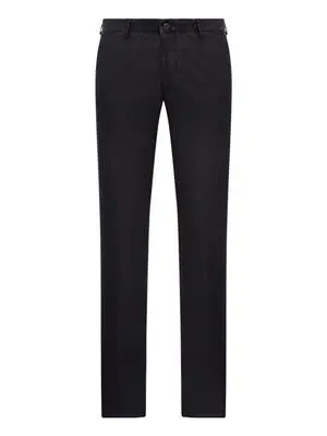 Incotex Belt Loops Casual Trousers - Black